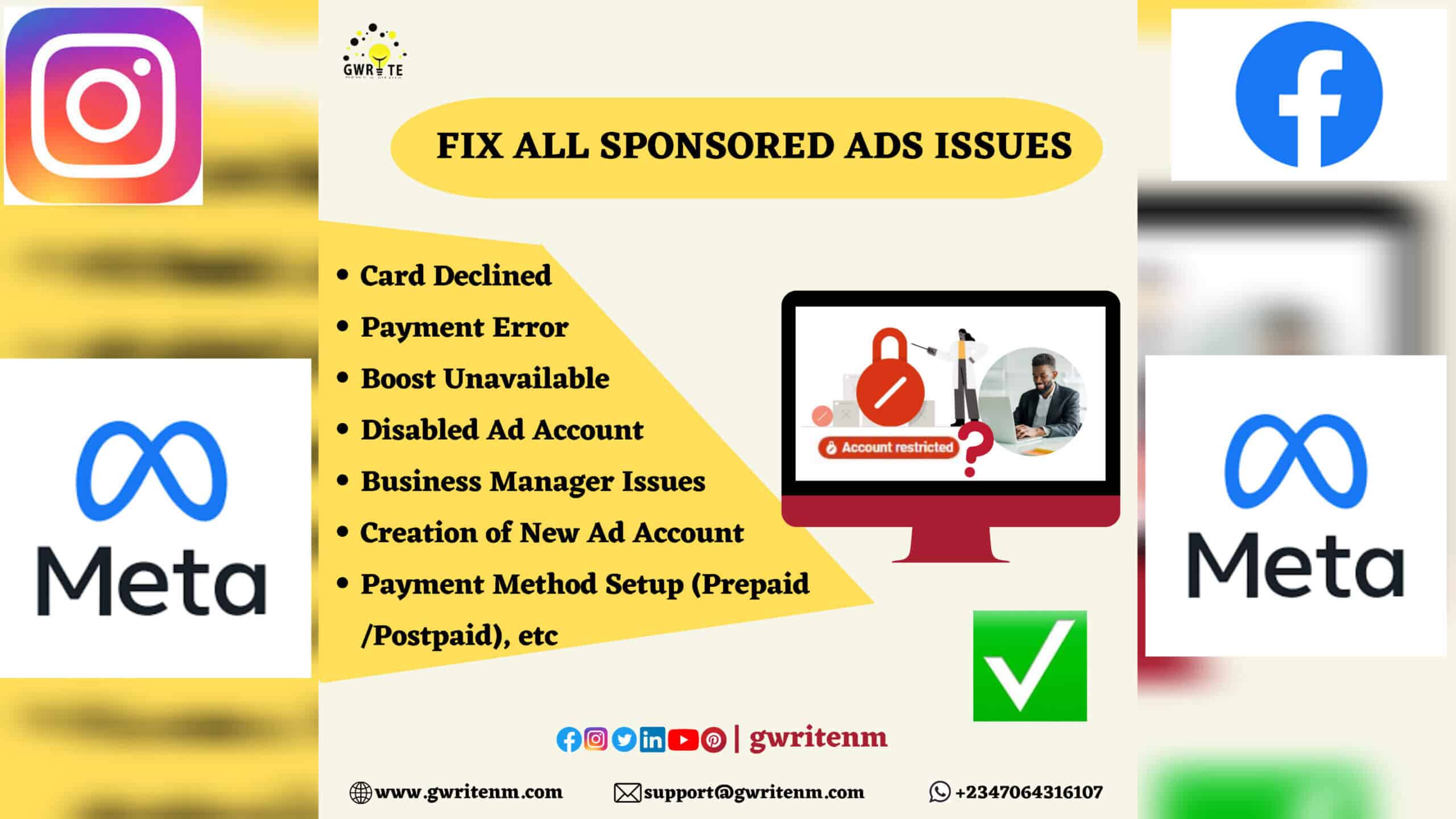 Meta Ads Solution and Troubleshooting - GWRITE